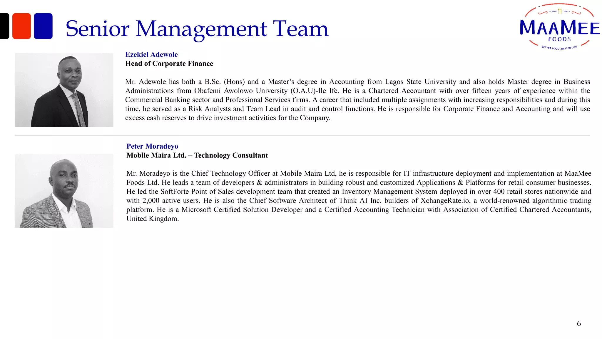 MaaMee Foods Sales Proposal | PPT