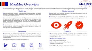 MaaMee Foods Sales Proposal | PPT