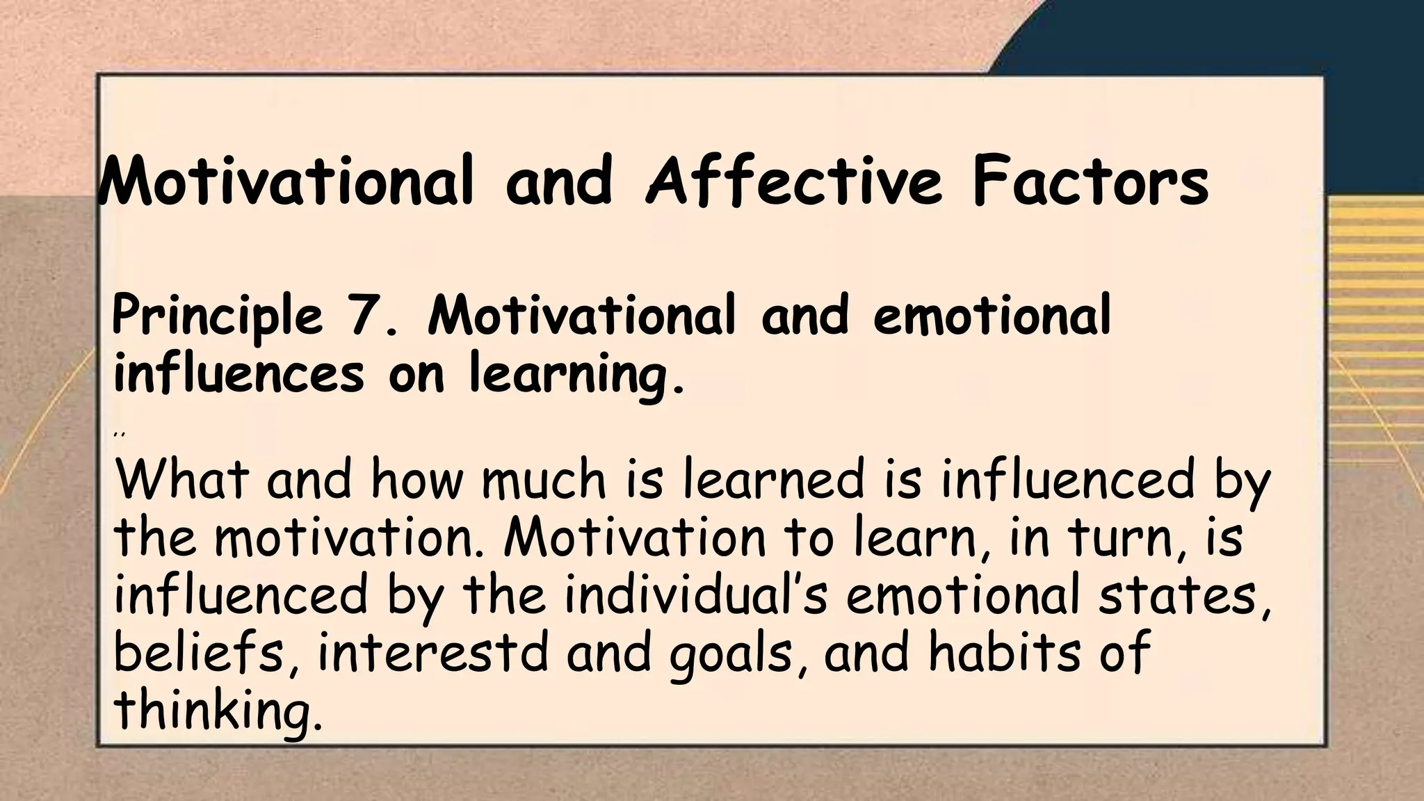 Factors affect and influence emotional learning PPT.pptx