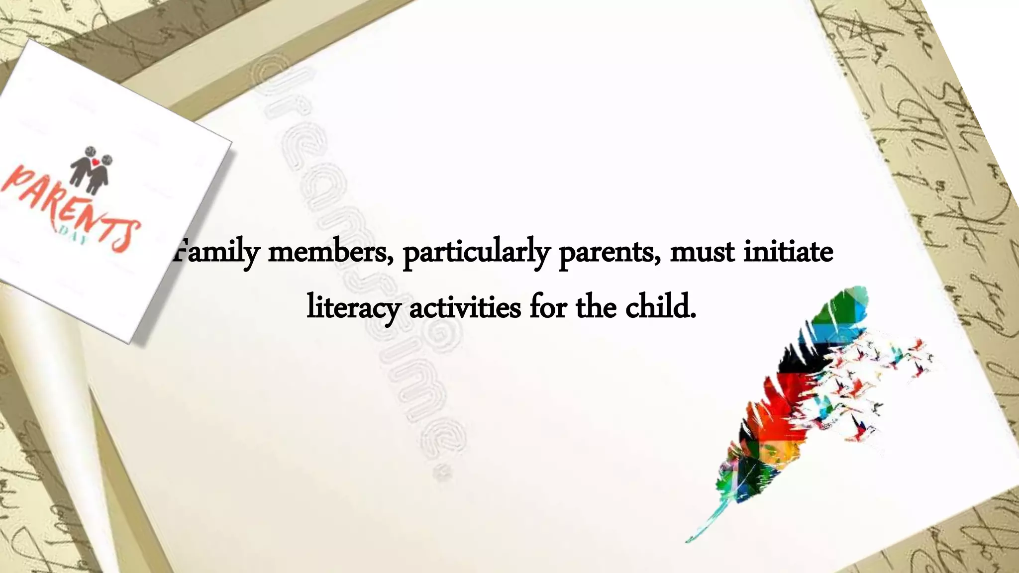 promoting early literacy | PPTX