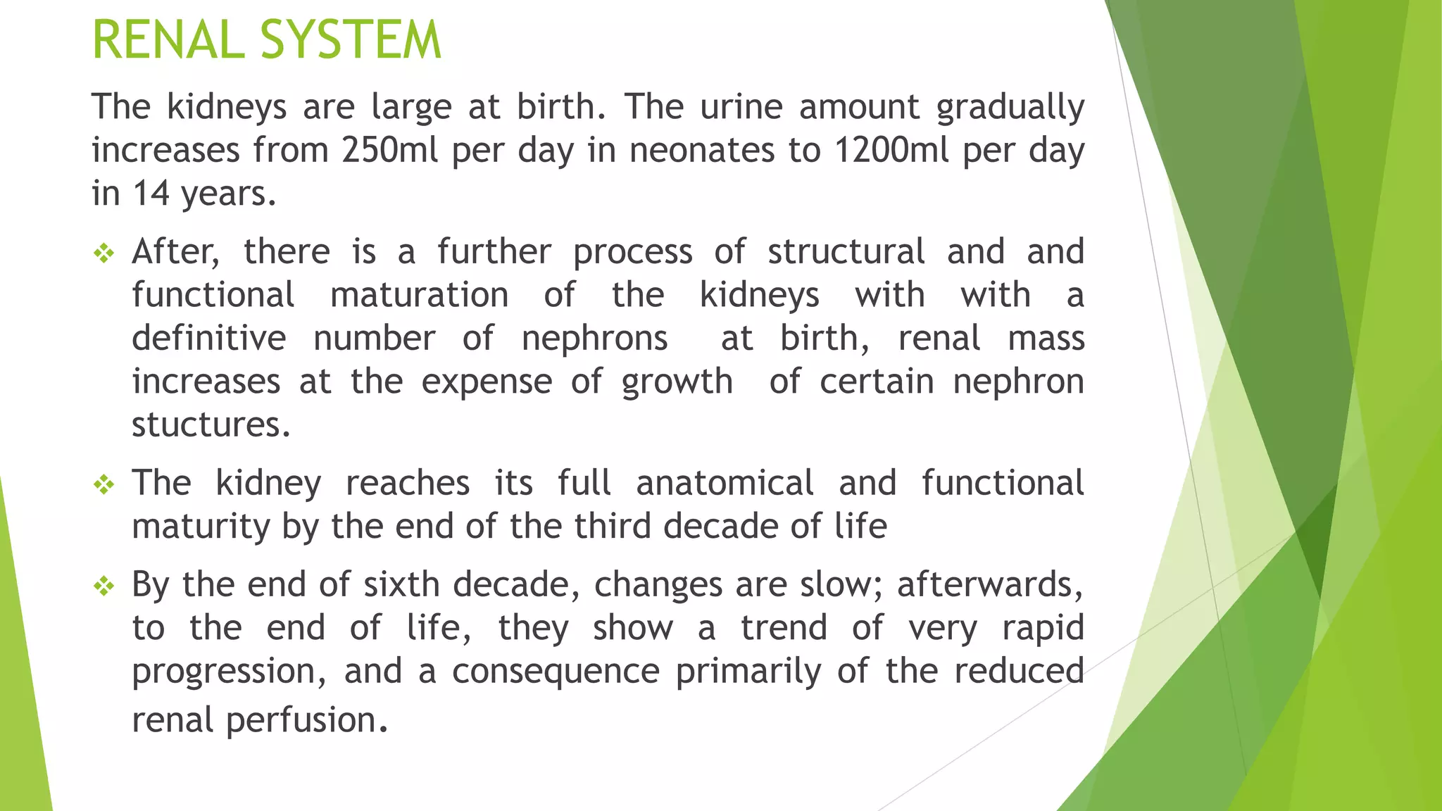 SYSTEMIC CHANGES DURING GROWTH AND DEVELOPMENT ( ALL SYSTEEMS) | PPTX