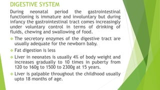 SYSTEMIC CHANGES DURING GROWTH AND DEVELOPMENT ( ALL SYSTEEMS) | PPTX