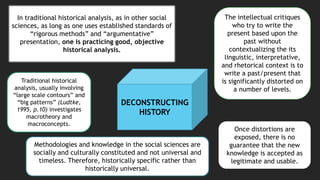 The truth is elsewhere: Critical History | PPTX