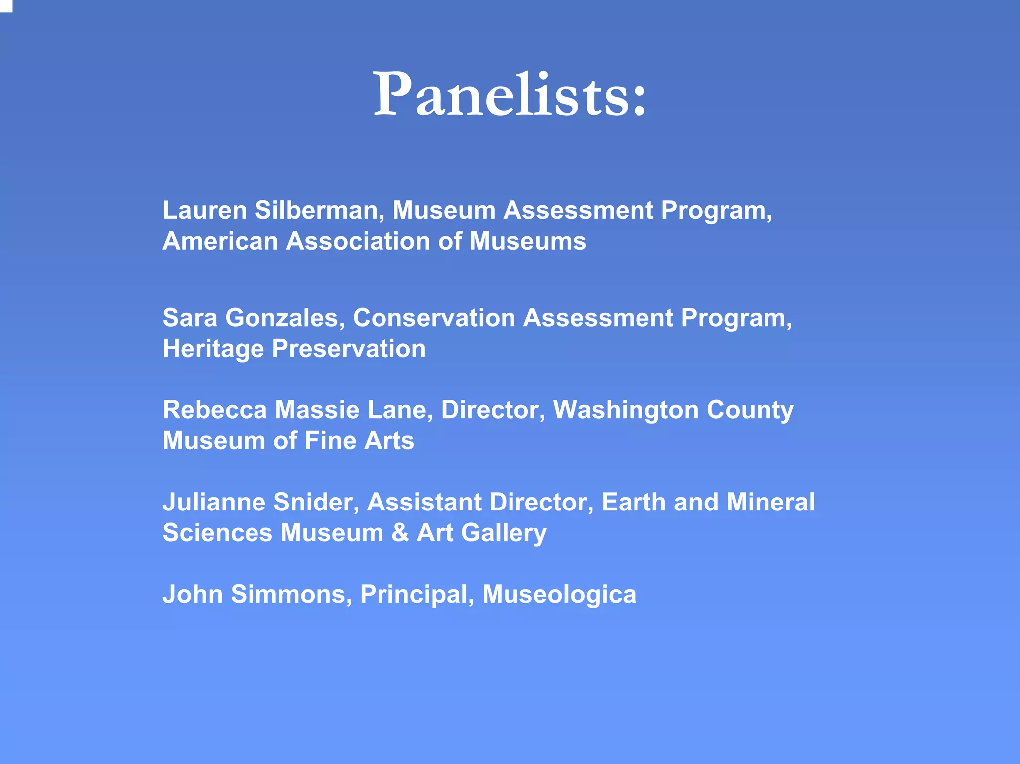 Taking Your Museum to the Next level with the Museum Assessment Program ...