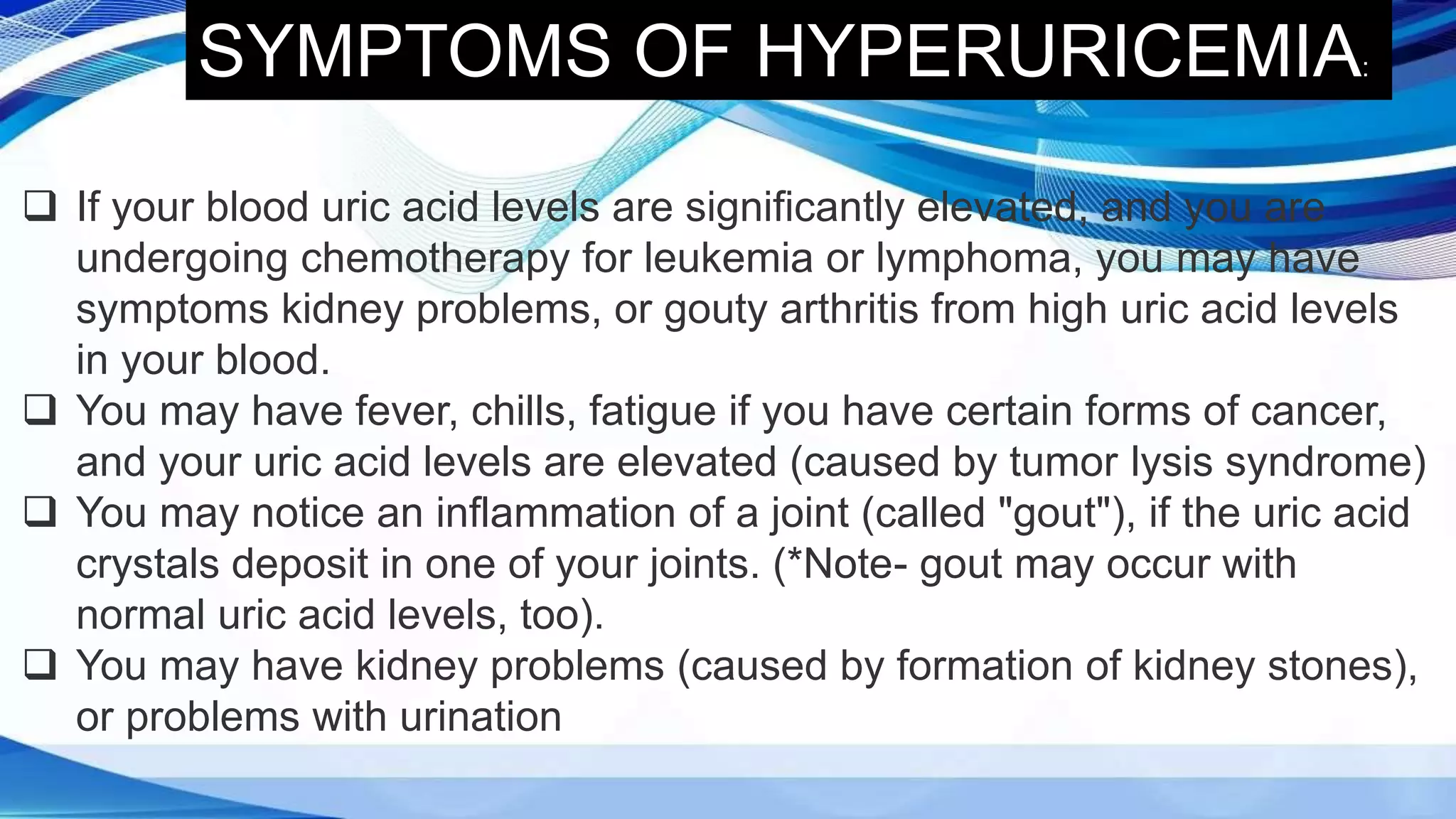 Uric acid and related Disorders | PPTX