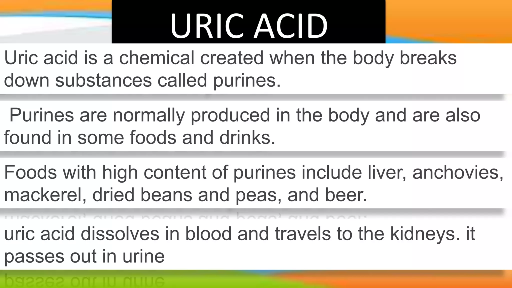 Uric acid and related Disorders | PPTX