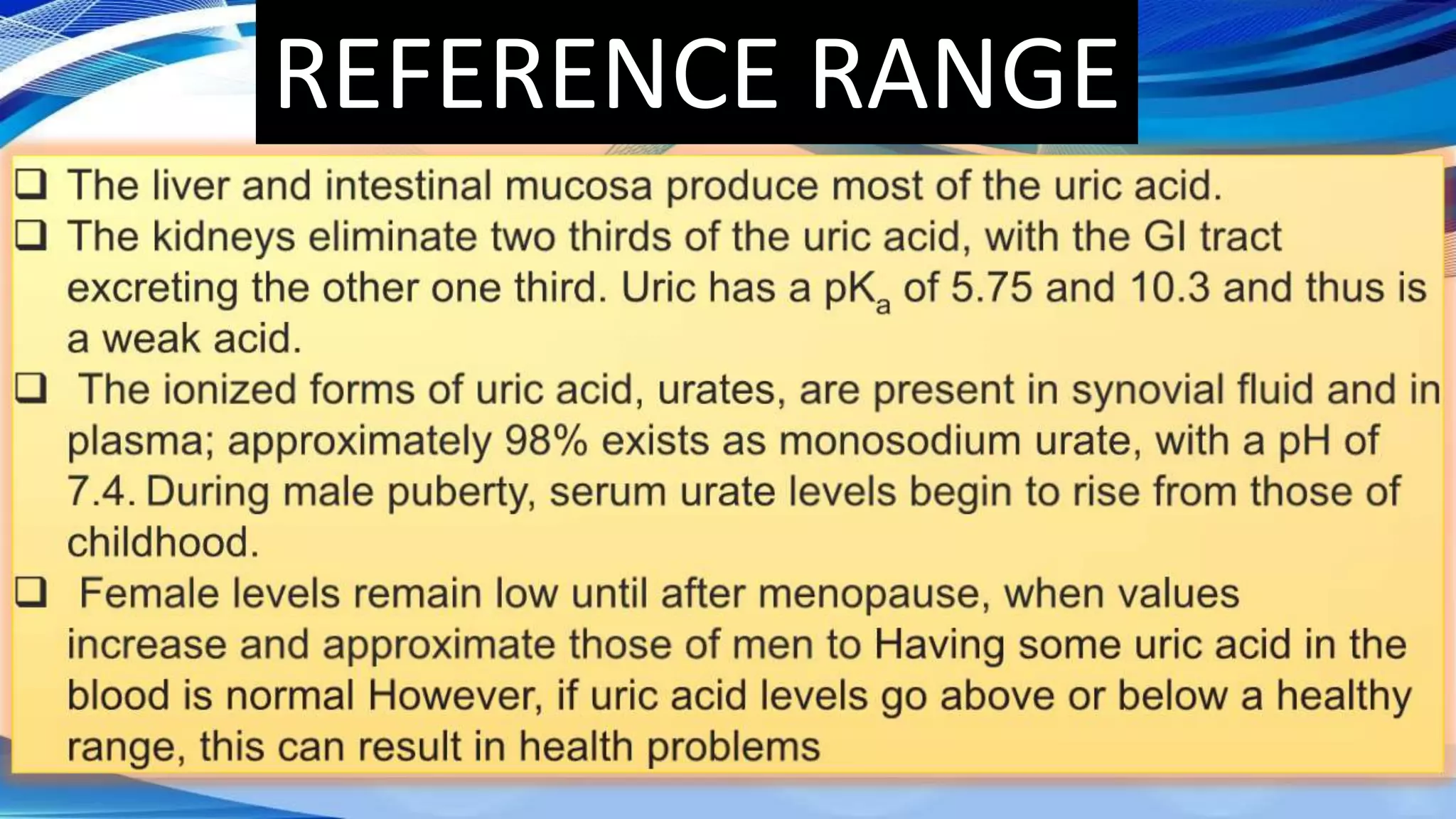 Uric acid and related Disorders | PPTX