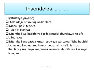 Maana ya Hadithi | PPTX