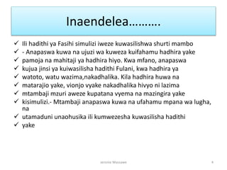 Maana ya Hadithi | PPTX