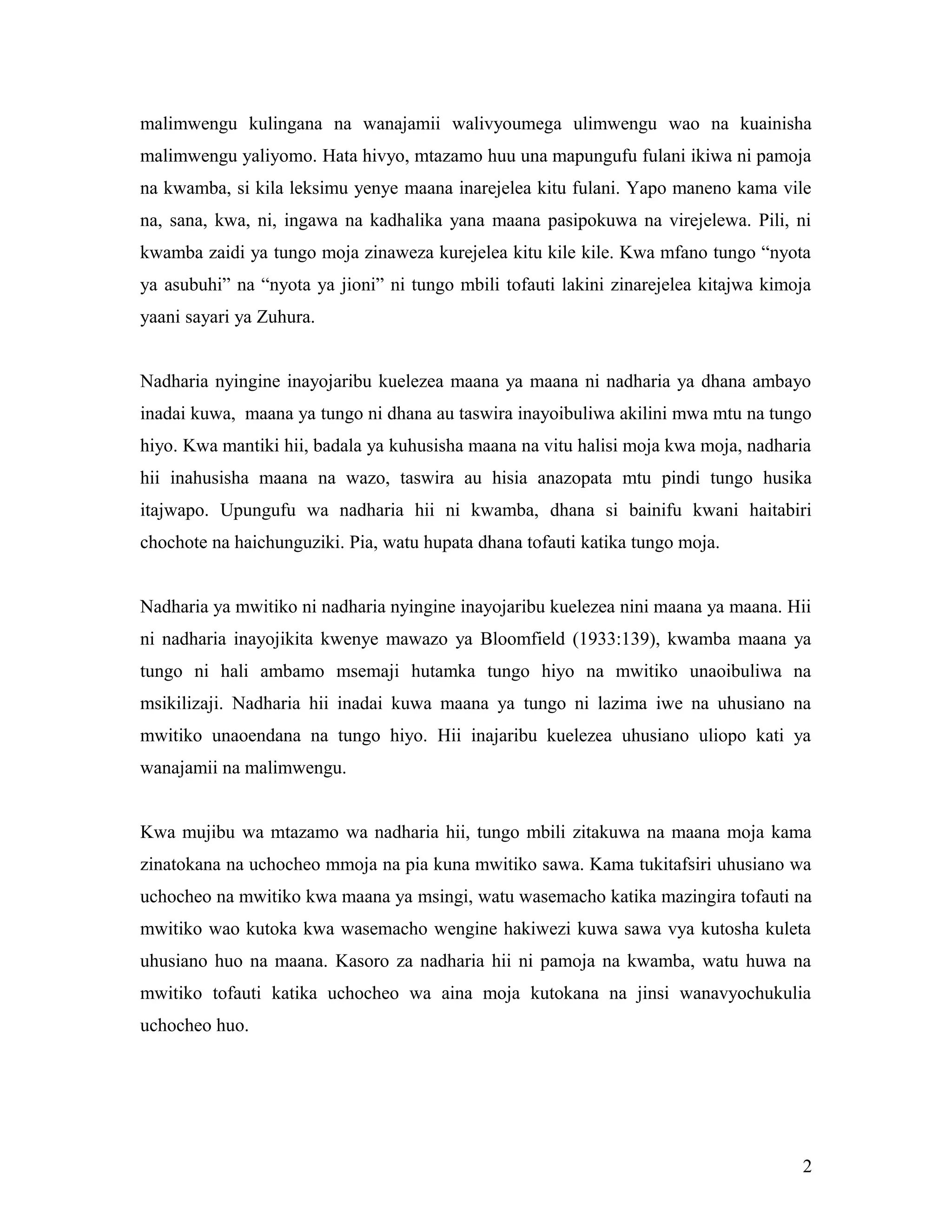 Maana ya maana! | DOC