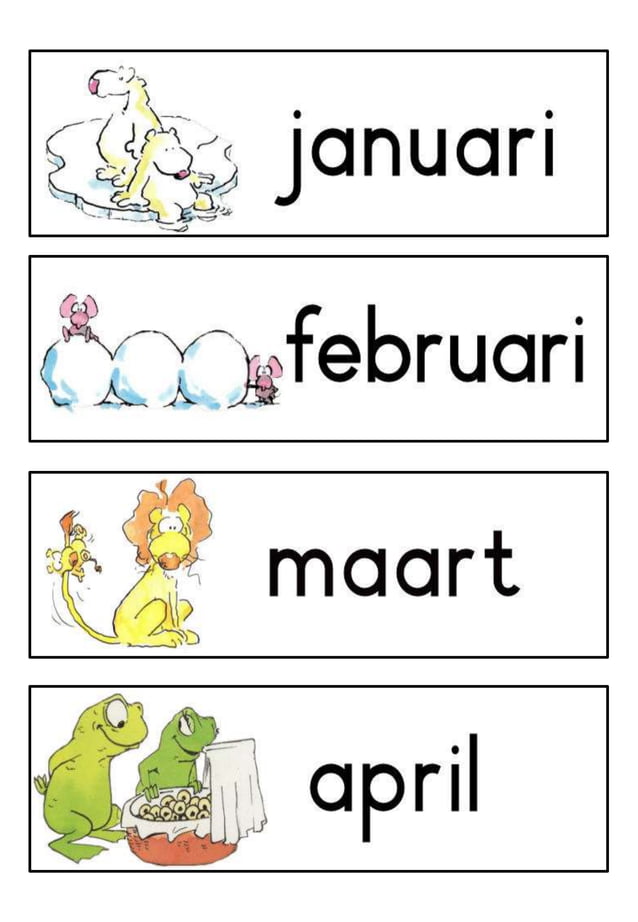 Maanden van-het-jaar | PDF