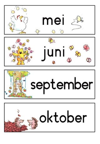 Maanden van het jaar | PPTX