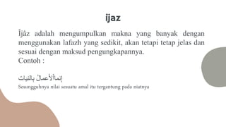 IJAZ ITNAB DAN MUSAWAH | PPT