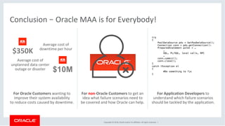 Oracle MAA (Maximum Availability Architecture) 18c - An Overview | PDF