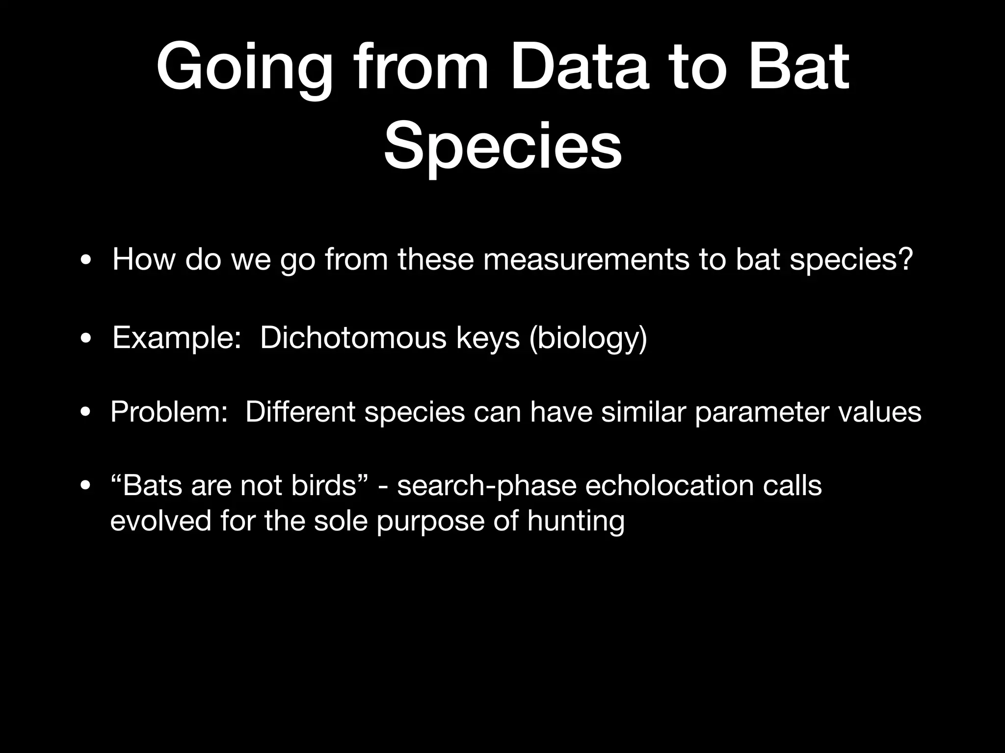 Computational Acoustic Identification of Bat Species | PPT | Free Download