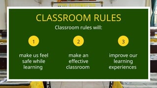 The essence of classroom rules that creates positive environment. | PPTX