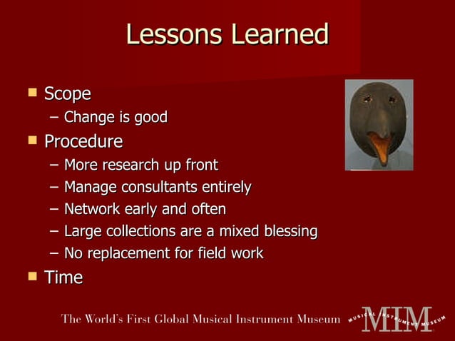 MIM Building the Collection | PPT