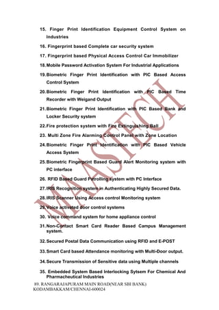 FINAL YEAR EMBEDDED SYSTEM PROJECTS-MALAYSIA/SINGAPORE/INDIA | DOC