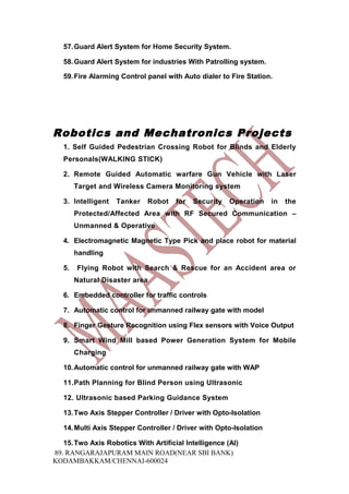 FINAL YEAR IEEE EMBEDDED SYSTEM PROJECTS-INDIA/TAMILNADU/KERALA ...