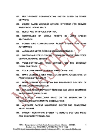 ELECTRICAL PROJECT LIST FOR DIPLOMA STUDENTS-DEEE/DECE | PDF