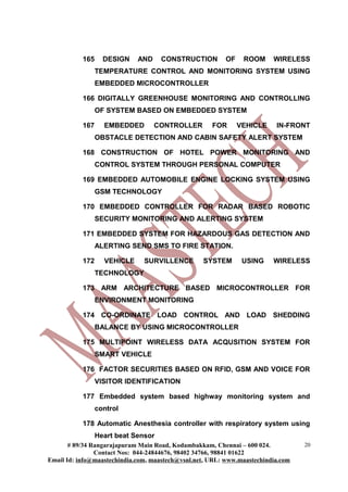 DIPLOMA PROJECT TITLES FOR ELECTRONICS COMMUNICATION ENGINEERING-DECE/DEEE | PDF