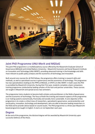 Maastricht graduate school of governance | PDF | Postgraduate Education ...