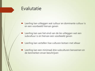 Maatschappijleerjongeren culuur | PPT