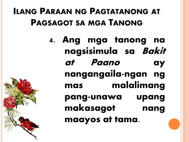 Maayos na Pagtatanong at Pagsagot sa mga Tanong | PPTX