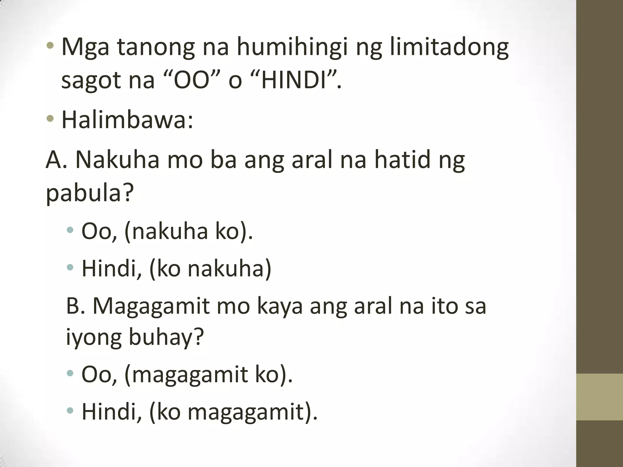 Maayos na Pagtatanong at Pagsagot sa Tanong | PPTX