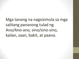 Maayos na Pagtatanong at Pagsagot sa Tanong | PPTX
