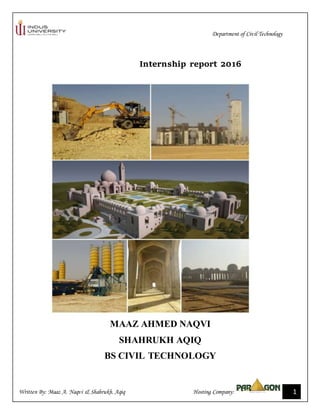 Summer Internship Report Civil Engineering | DOCX