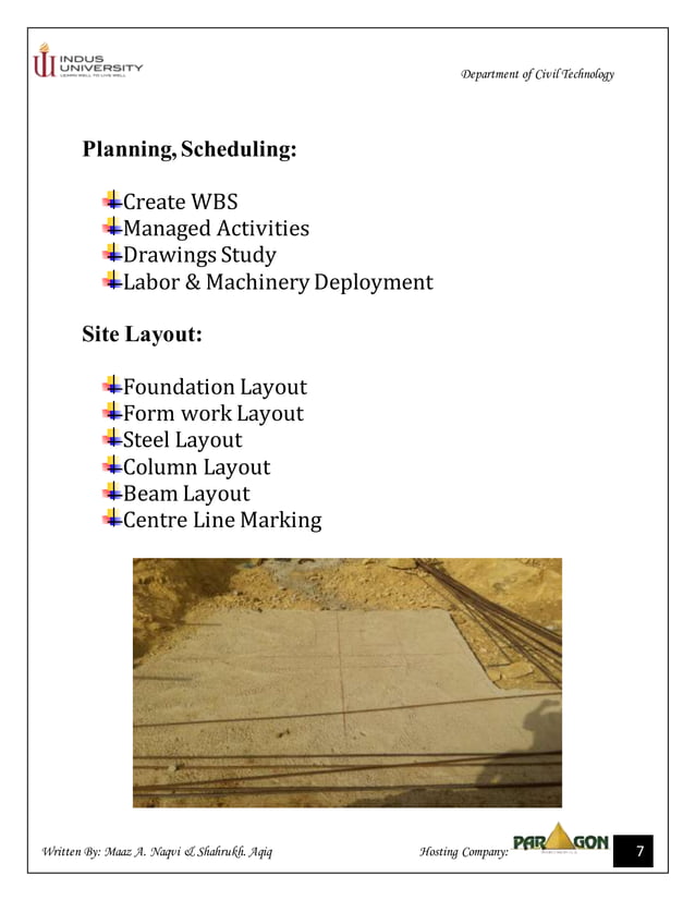 Summer Internship Report Civil Engineering | DOCX