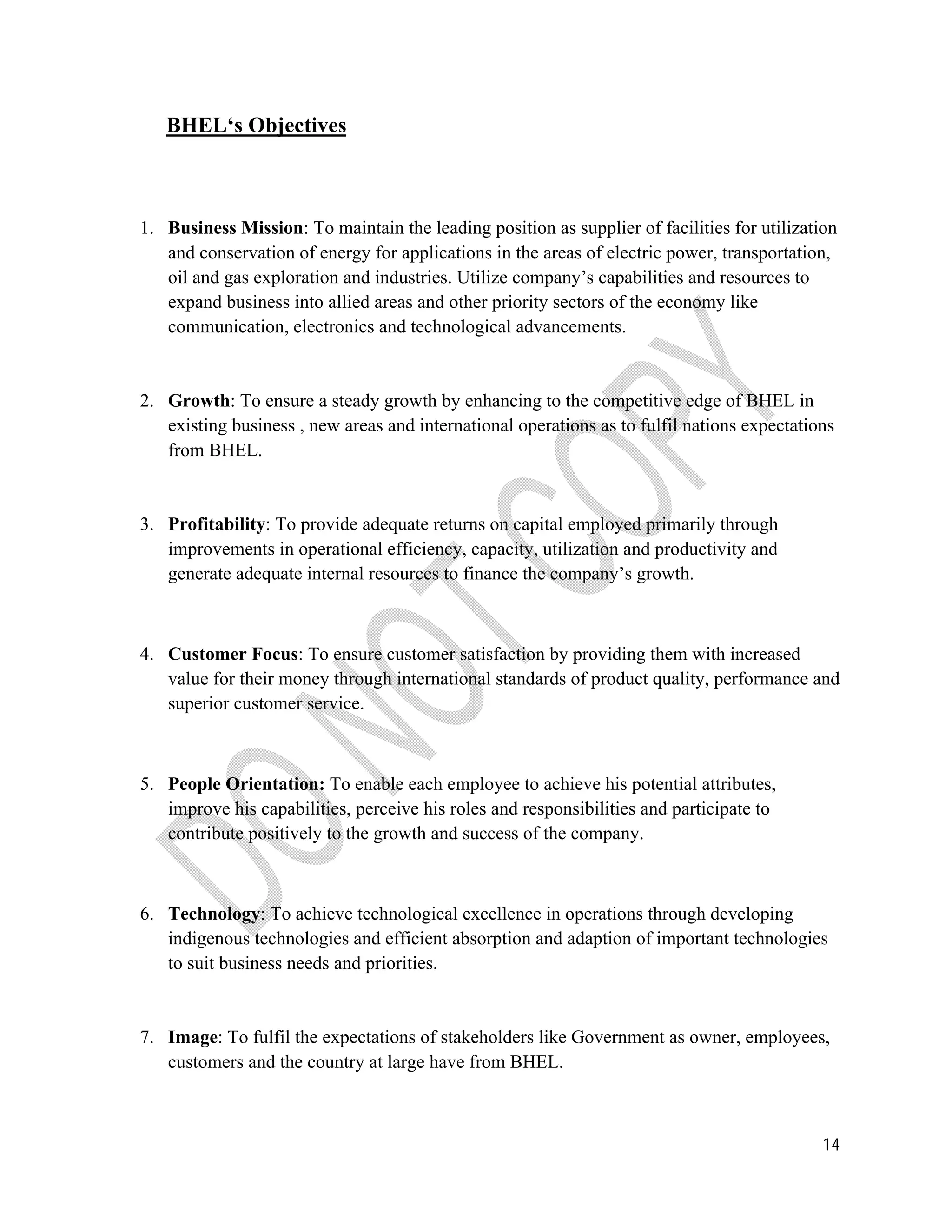 Maaz arif (mba ib) bhel internship report | PDF