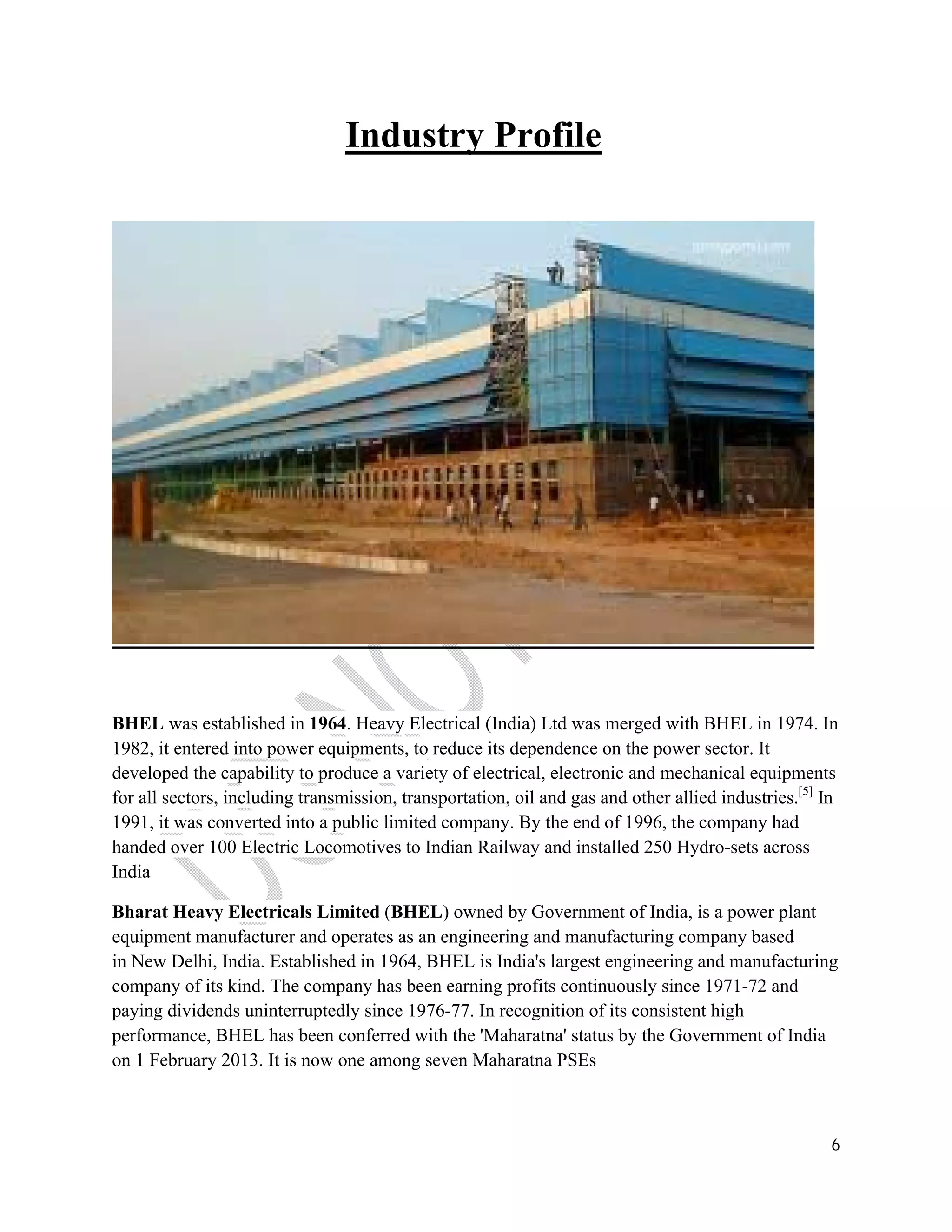 Maaz arif (mba ib) bhel internship report | PDF