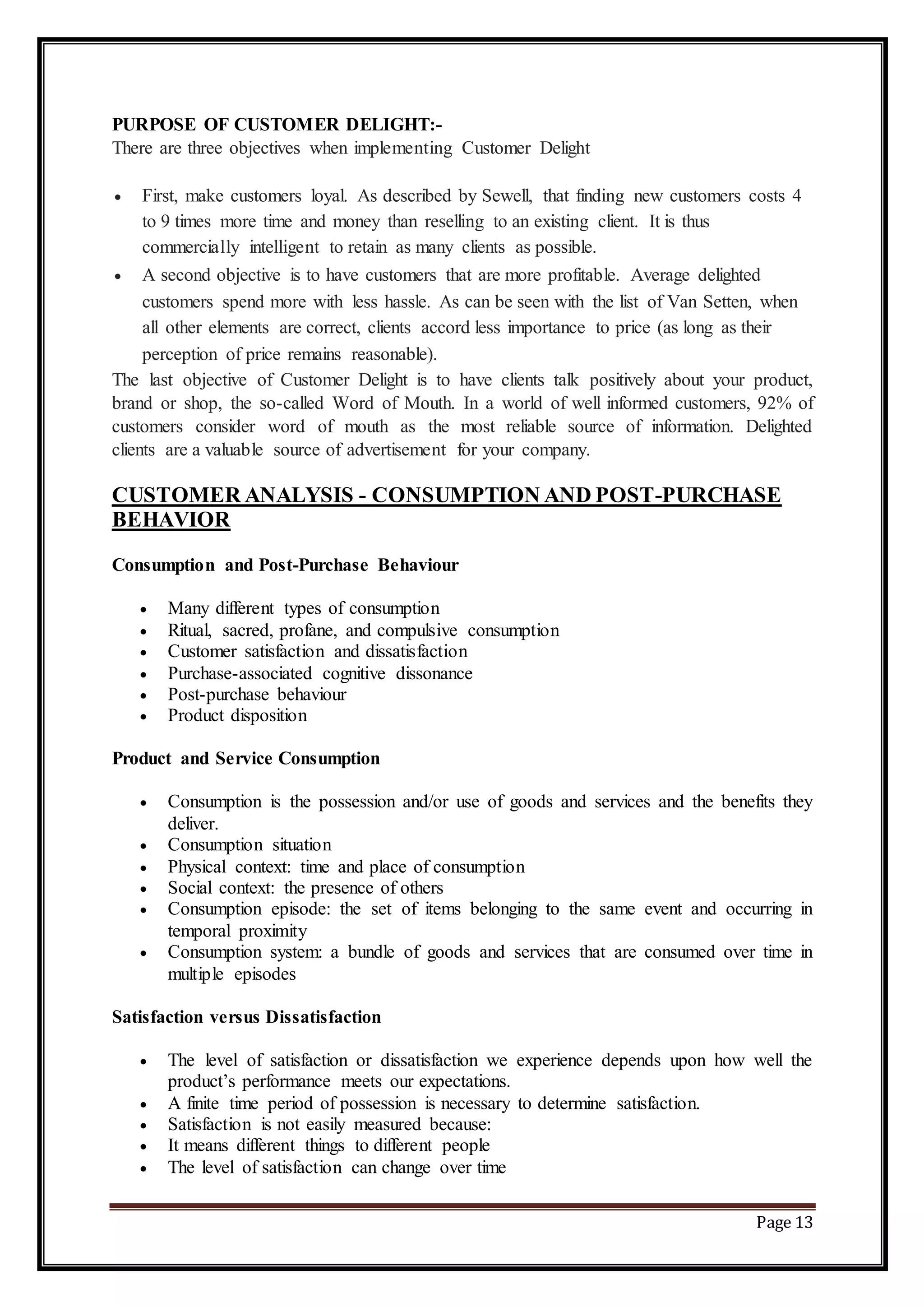 Customer Satisfaction Project | DOCX