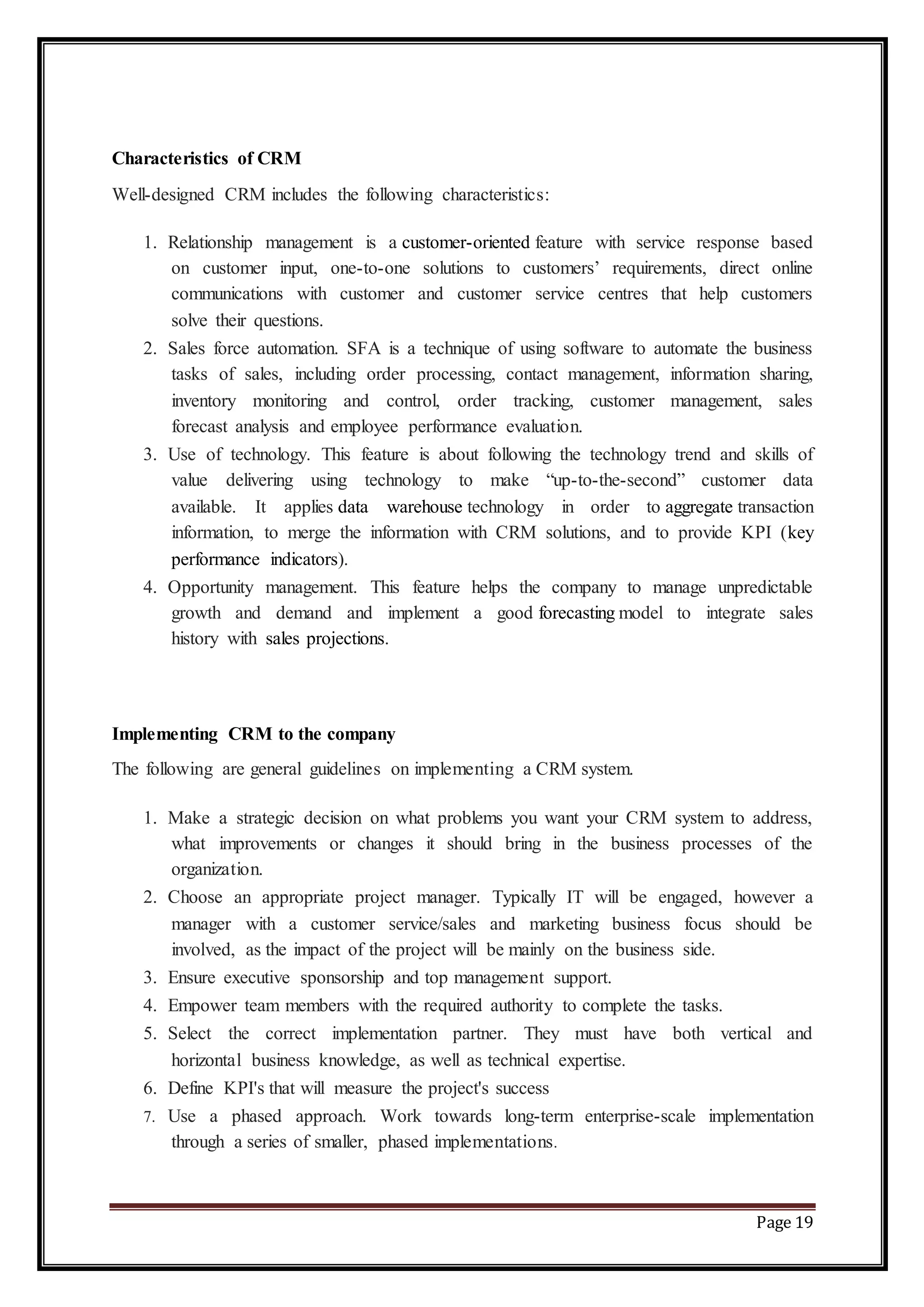 Customer Satisfaction Project | DOCX