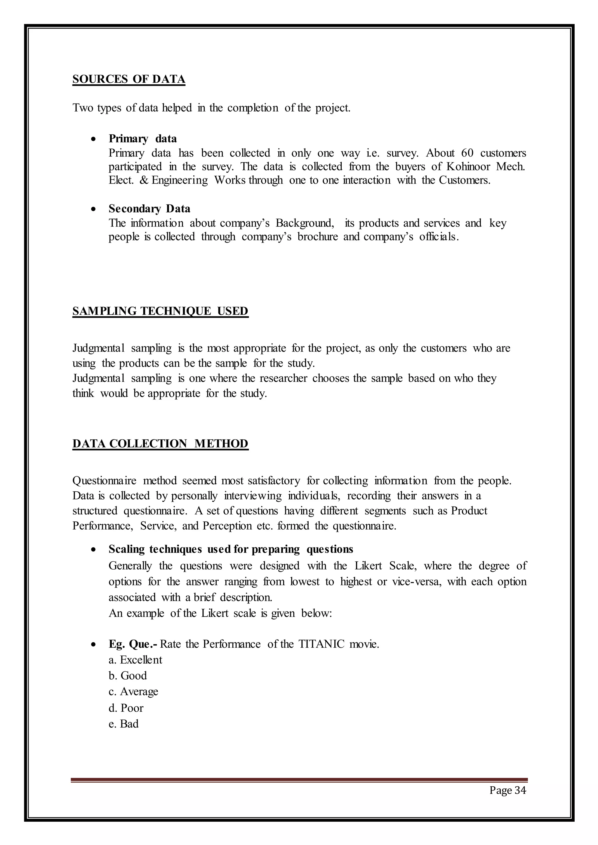 Customer Satisfaction Project | DOCX