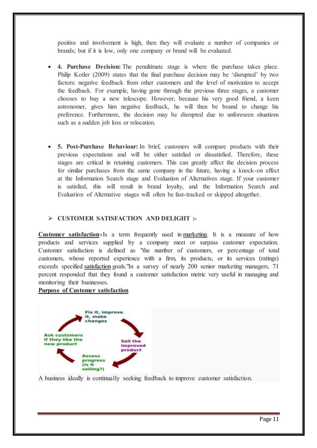 Customer Satisfaction Project | DOCX