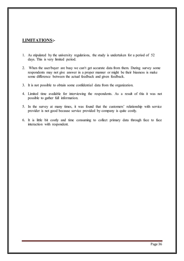 Customer Satisfaction Project | DOCX