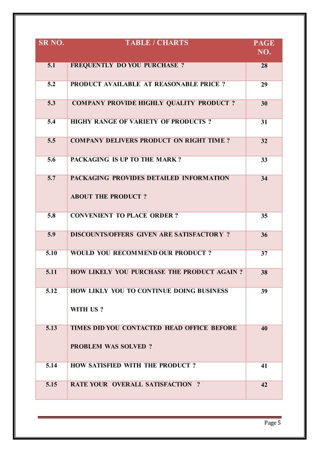 Customer Satisfaction Project | DOCX