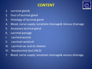 lacrimal system ppt | PPTX