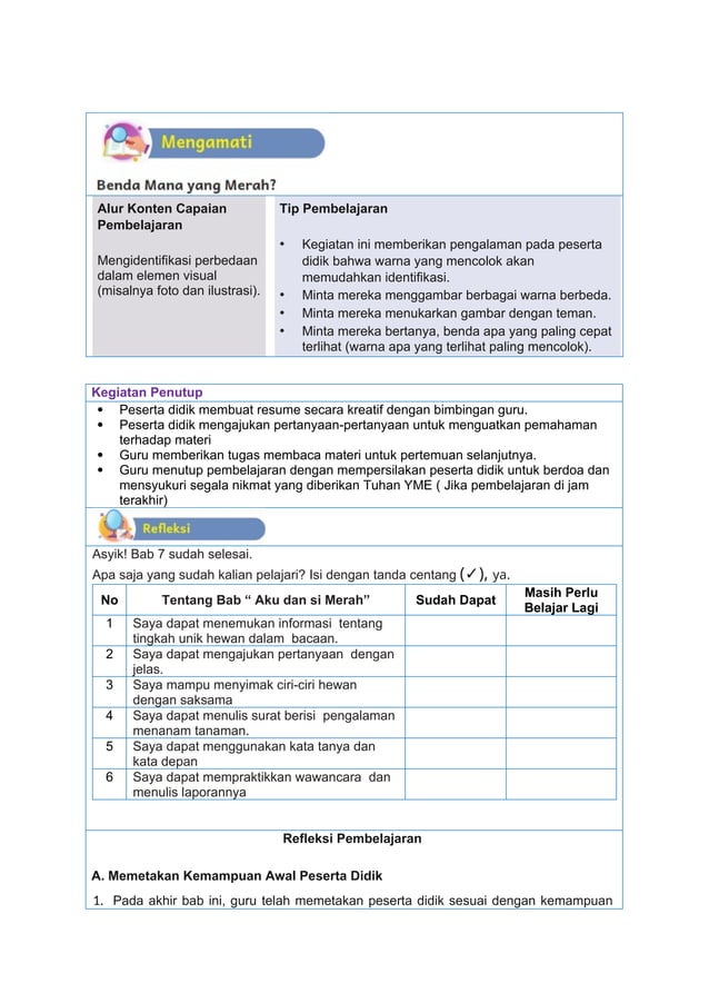 MA Bab 7 Aku dan Si Merah[1].docx kls 3d | DOCX