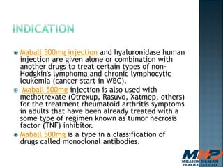 Maball 500 mg (rituximab) injection | PPTX