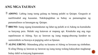 MABANGIS NA LUNGSOD-PAGSUSURI NG MGA KWENTO | PPTX