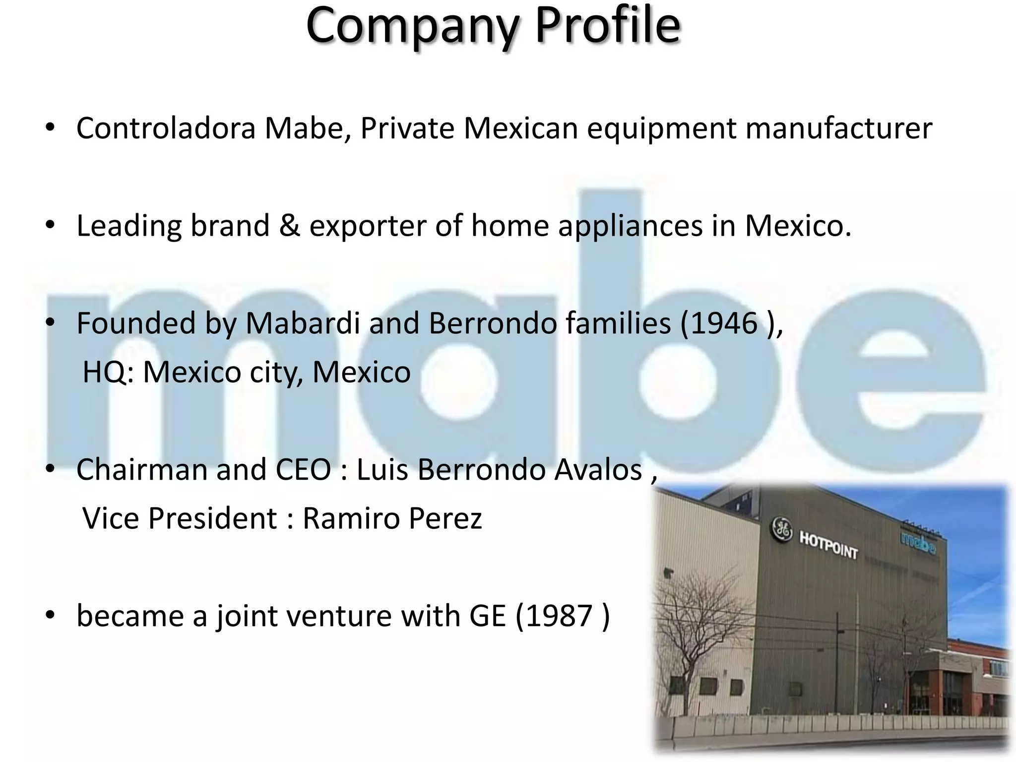 Mabe Company | PPTX