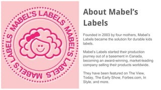 Mabel's labels webinar | PDF