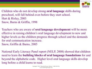 Oral Language, the Original Foundational Reading Skill | PPTX