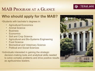 MAB Overview | PPT