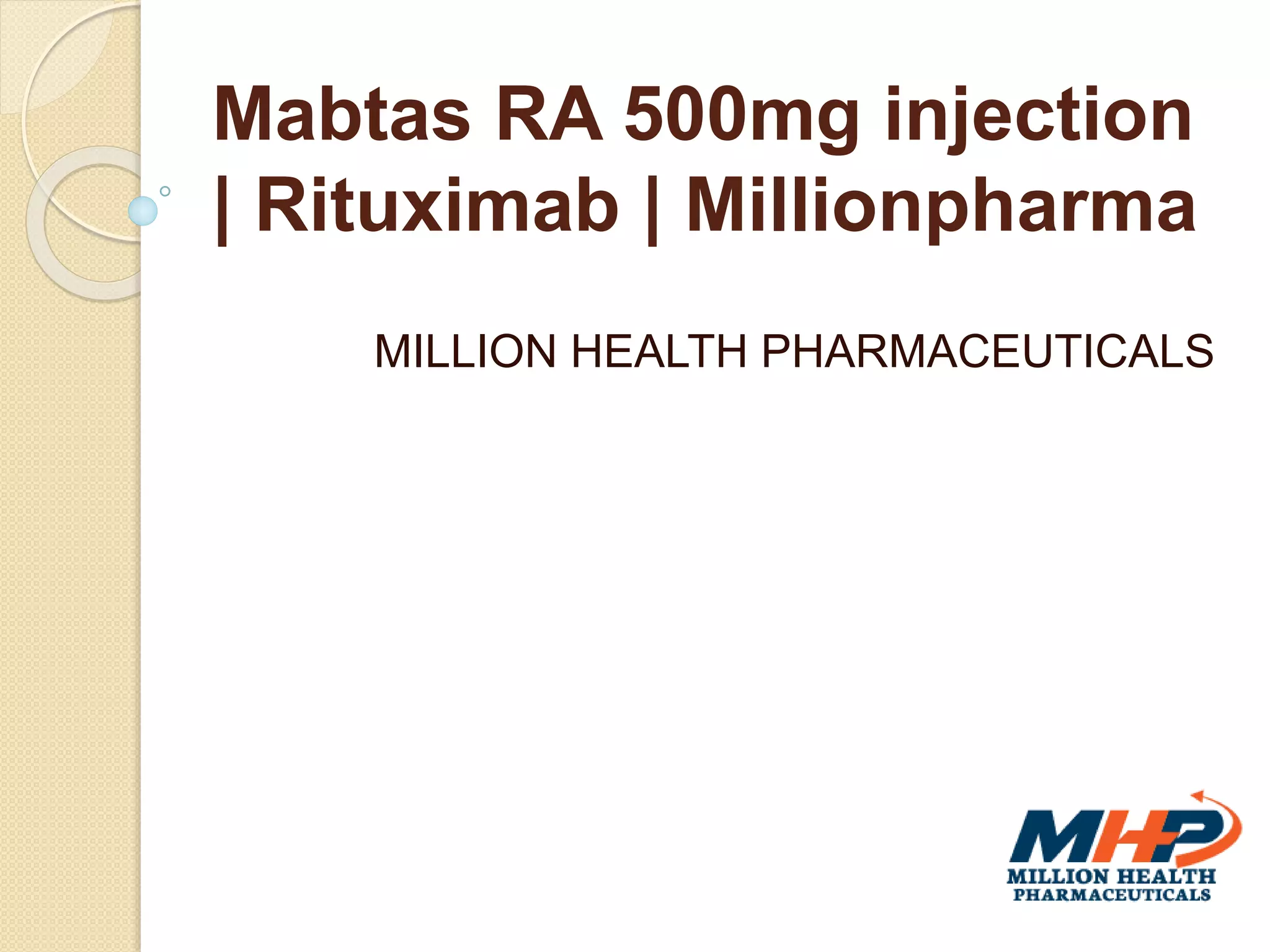 Mabtas ra 500mg injection | PPT