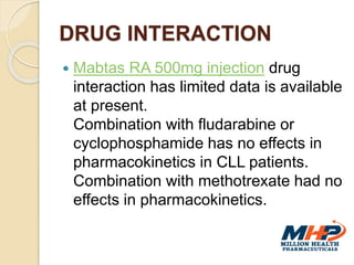 Mabtas ra 500mg injection | PPTX